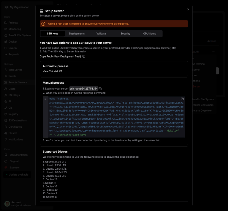 How To Deploy And Run Dokploy On Developer Cloud Servers - UpCloud