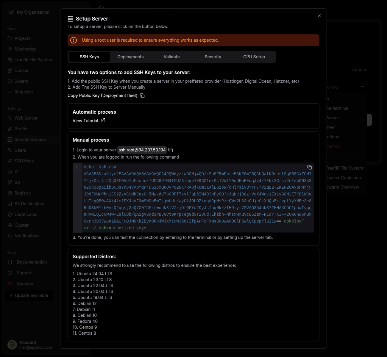 How To Deploy And Run Dokploy On Developer Cloud Servers - UpCloud