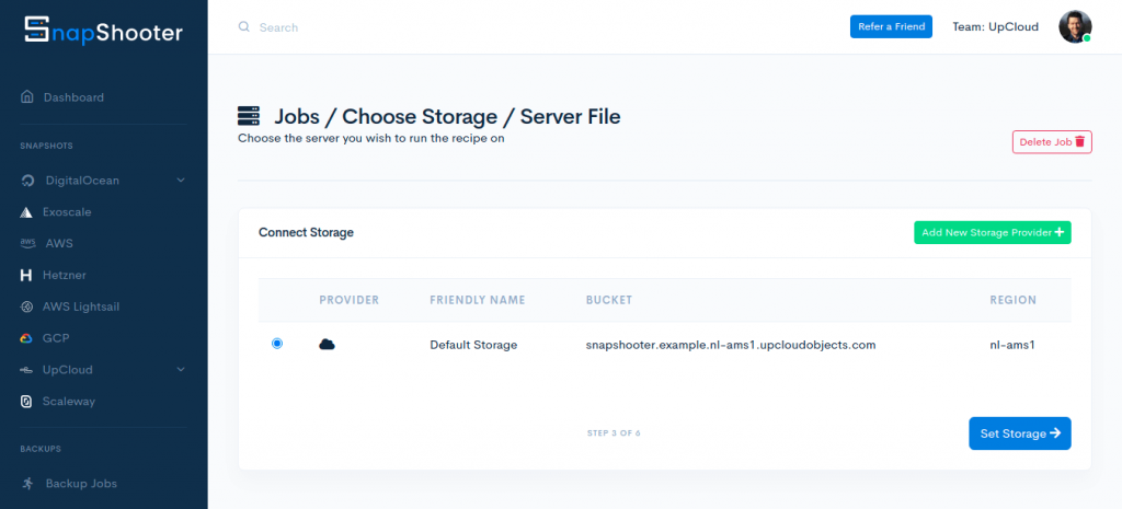 How To Save Backups In Object Storage Using SnapShooter - UpCloud