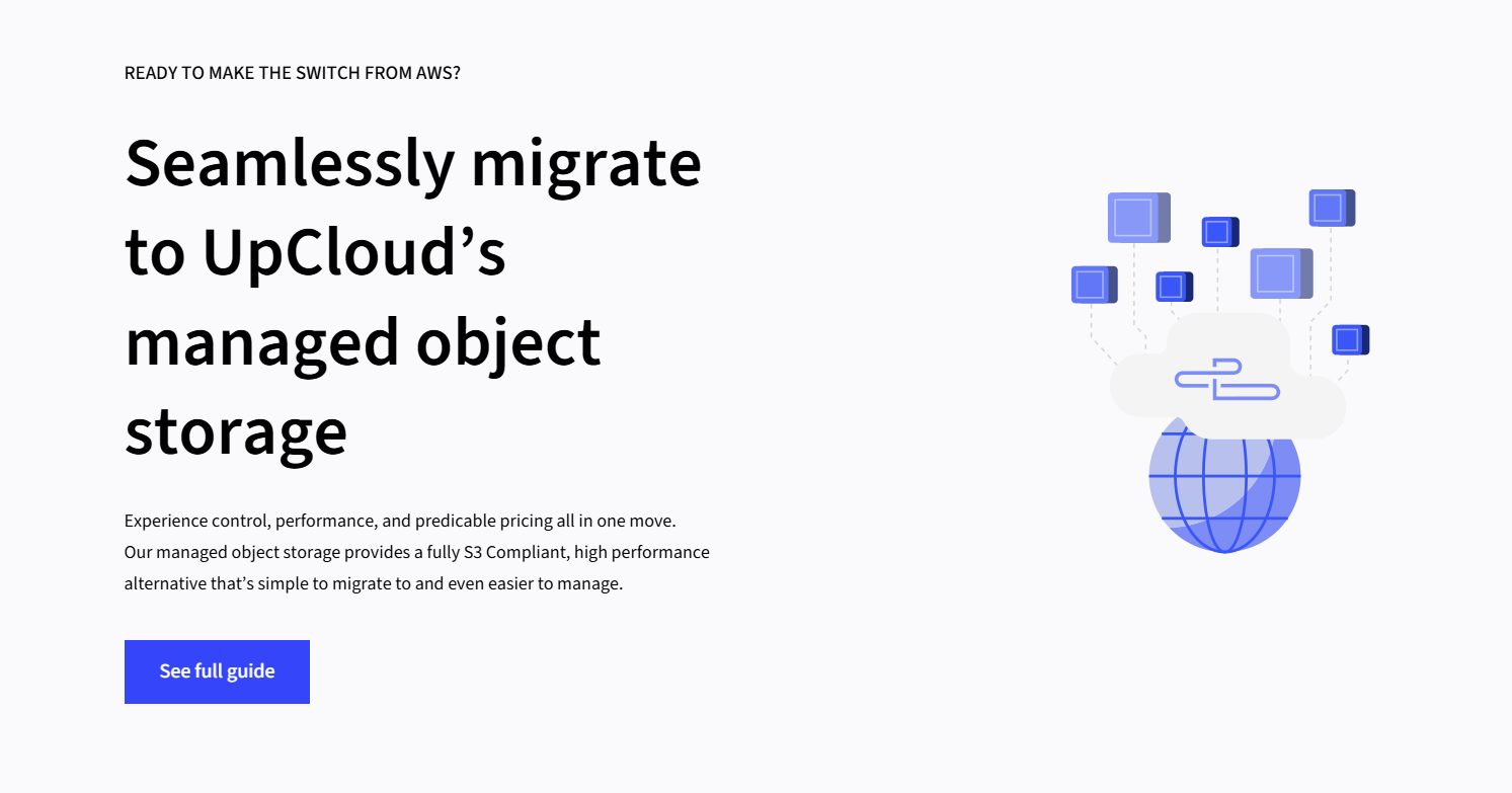 Migrate AWS S3 to Managed Object Storage - UpCloud