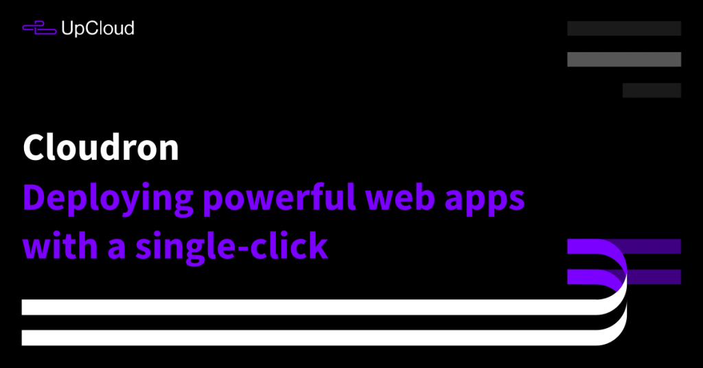 How to get started with Cloudron - UpCloud