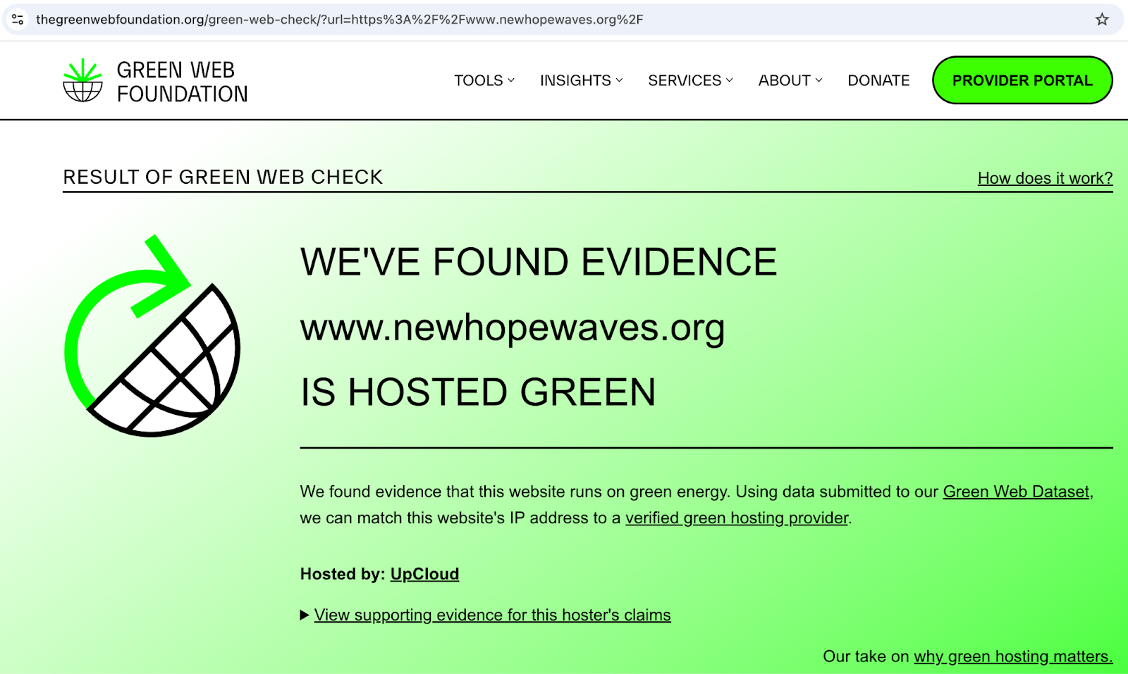 We’re A Green Web Provider! - UpCloud