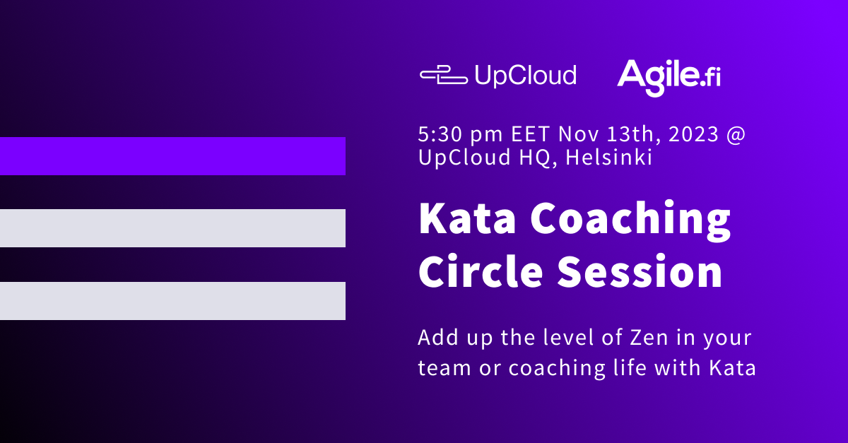 Kata Coaching Circle Session - UpCloud