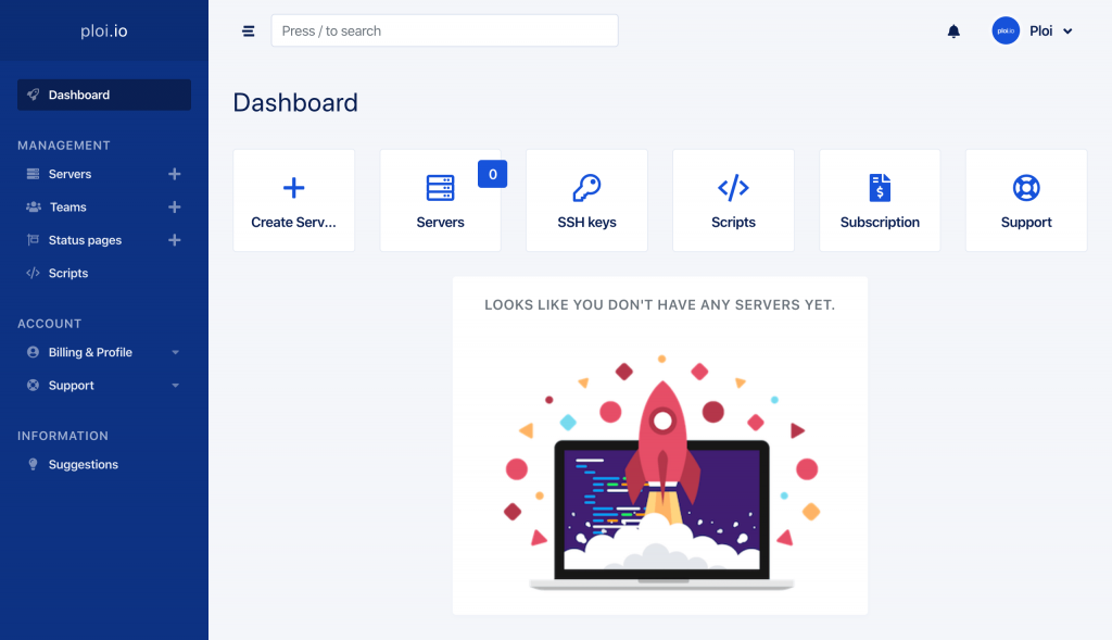 How to start deploying websites with Ploi - UpCloud