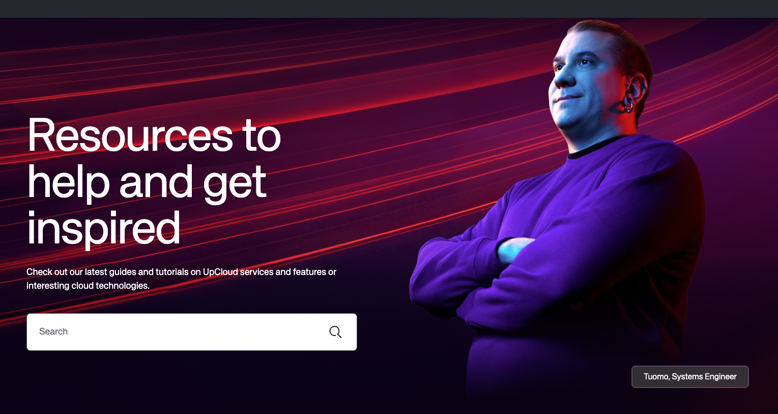 UpCloud Resources – Docs, Tutorials & Tools