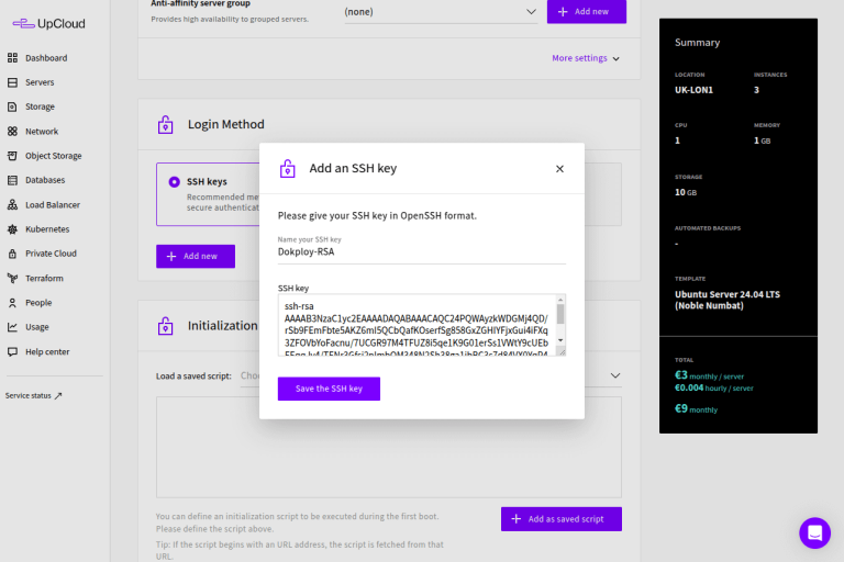 How To Deploy And Run Dokploy On Developer Cloud Servers - UpCloud