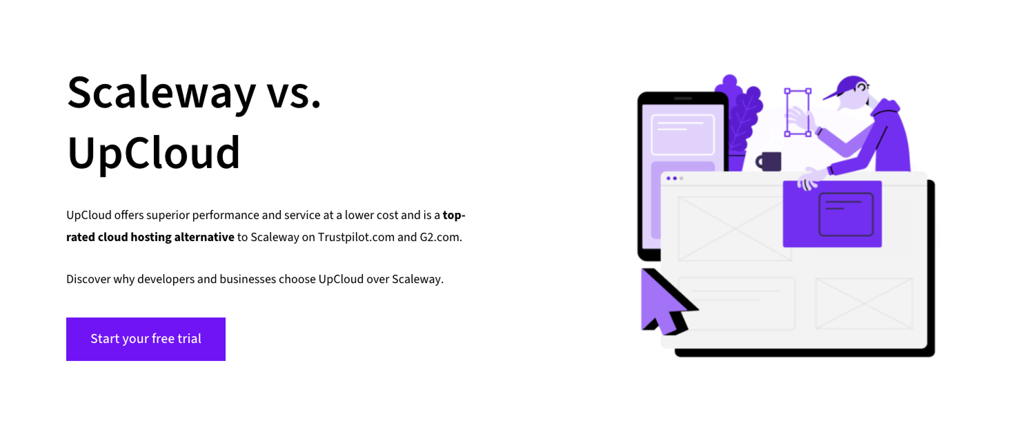 Alternative Comparison - Scaleway Vs UpCloud - UpCloud